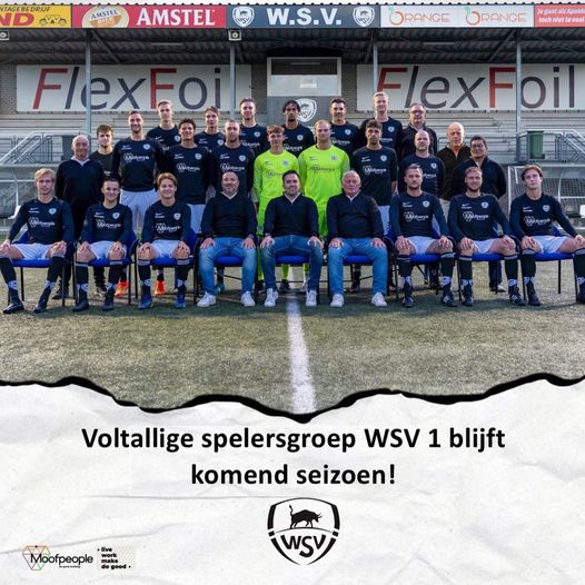 Voltallige spelersgroep WSV 1 blijft komend seizoen! | WSV Apeldoorn ...